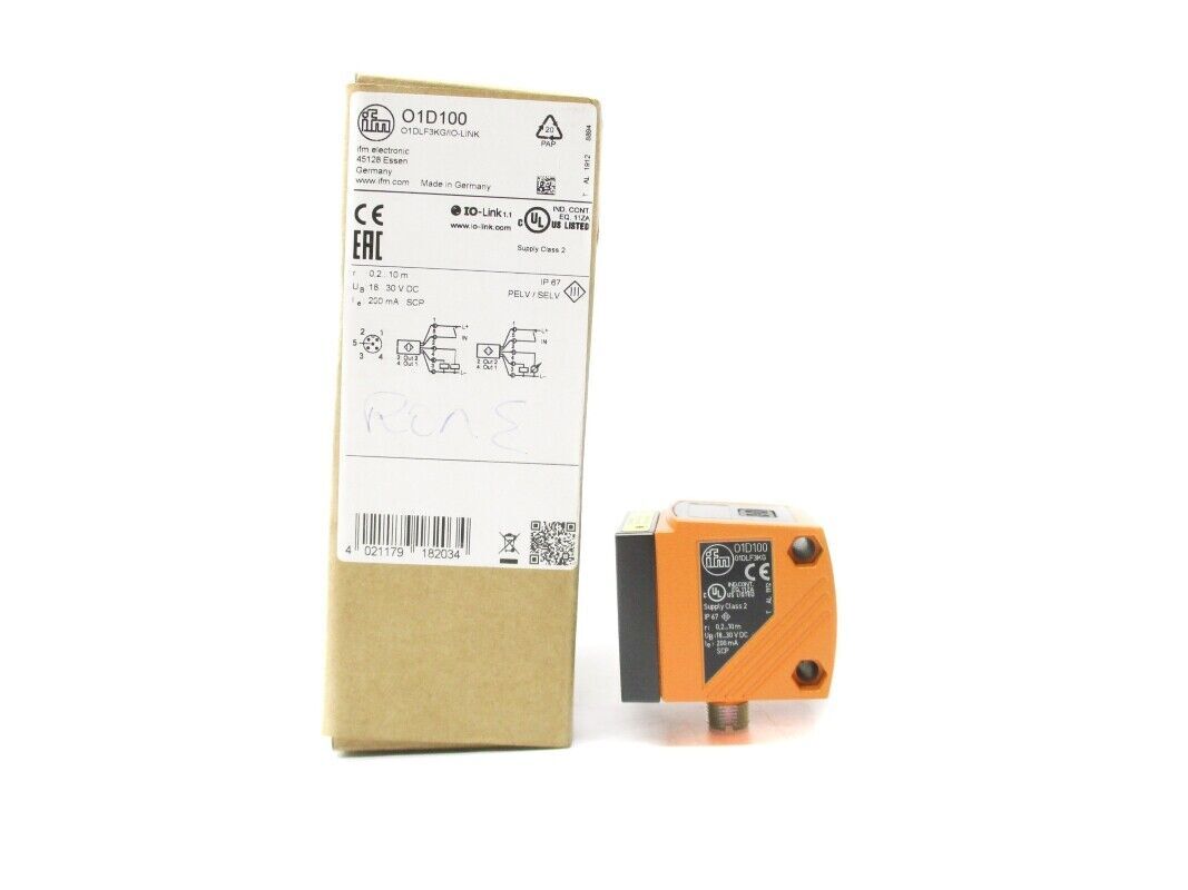 O1D100 IFM Efector O1DLF3KG/IO-LINK Distance sensor analog Measuring ...