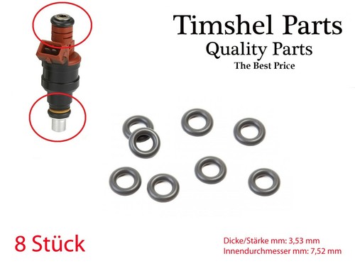 8 x Einspritzdüsen Einspritzventile Dichtung O-Ringe VW AUDI Seat ...