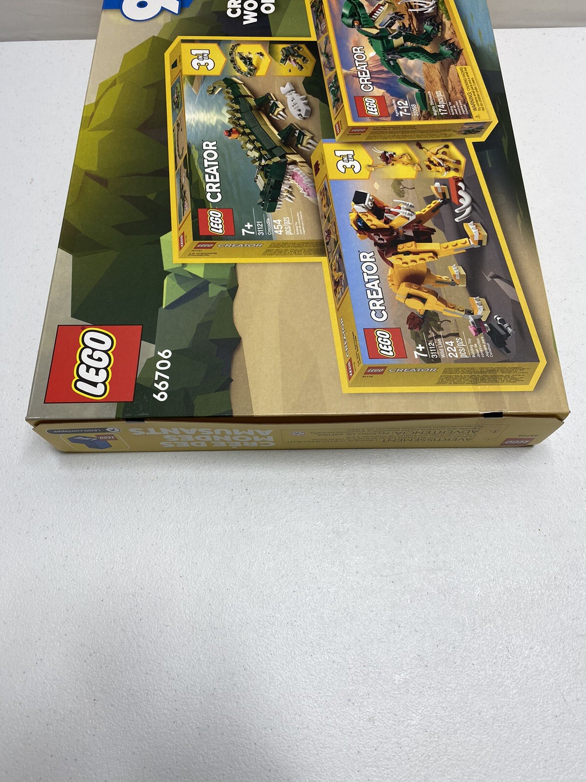 LEGO Creator 3 in 1 66706 Animals 9 in 1 Alligator/Dinosaur/Lion ...