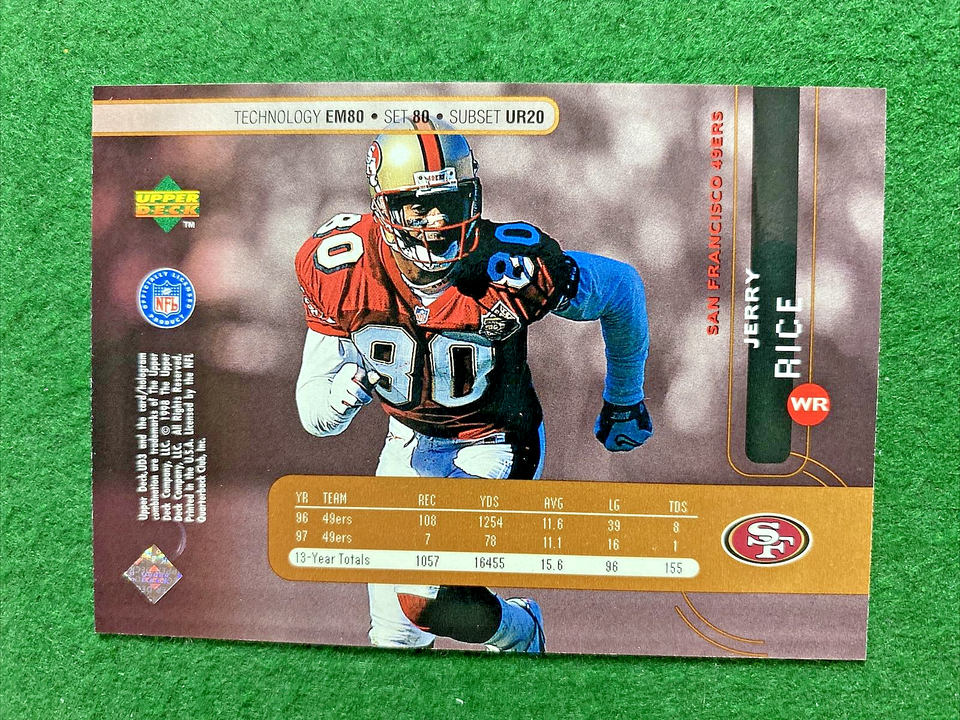 1998 Upper Deck #20 Upper Realm Jerry Rice San Francisco 49Ers | eBay