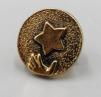 Reach For The Stars Tie Tack Folk Art Clutch Pin Ambition Symbol ...
