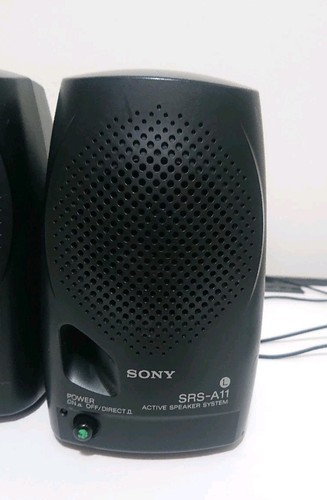 Vintage Sony Active Speaker System with AUX In for DISCMAN WALKMAN SRS ...