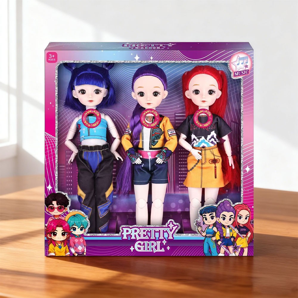 Singing Collectible Cosplay Kpop Demon Hunters Dolls Moveable Joint ...