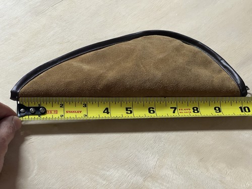 Vintage Brown Suede Leather Soft Pistol Case (Gun Rug) w/ Sheepskin ...