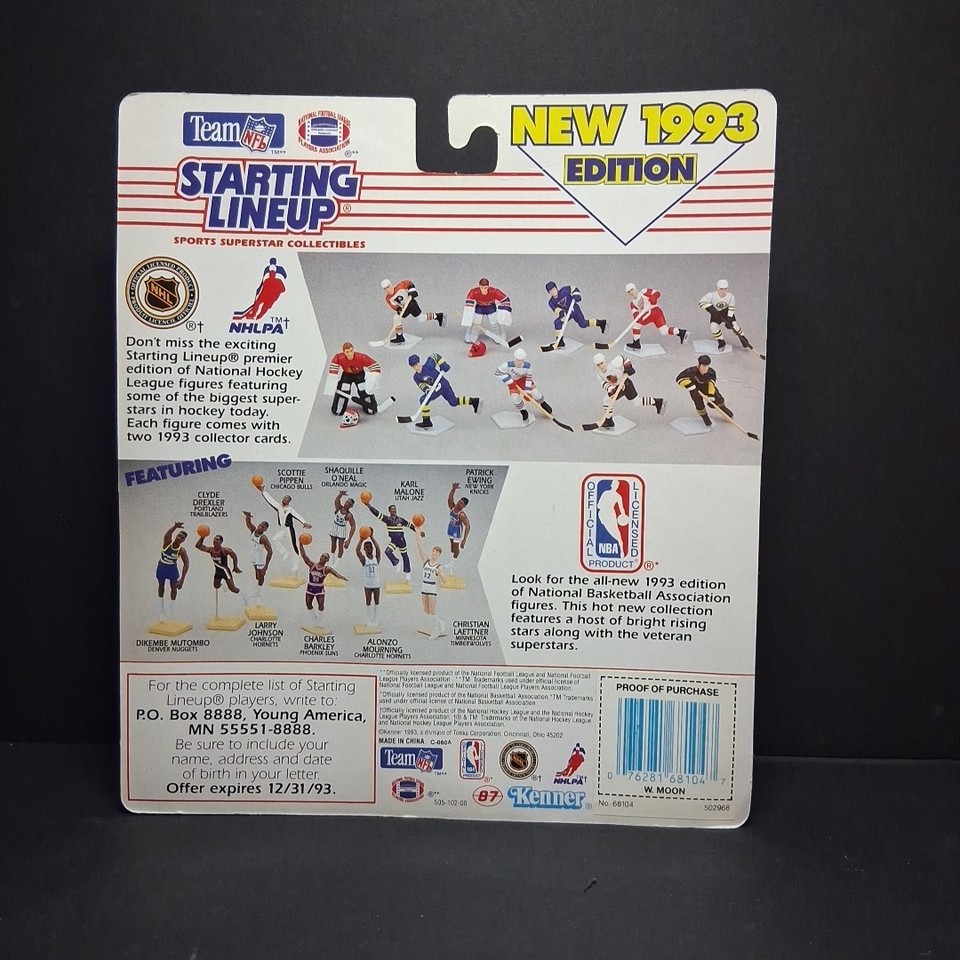 1993 Warren Moon Starting Lineup Kenner Oilers Blue Pants Variation ...