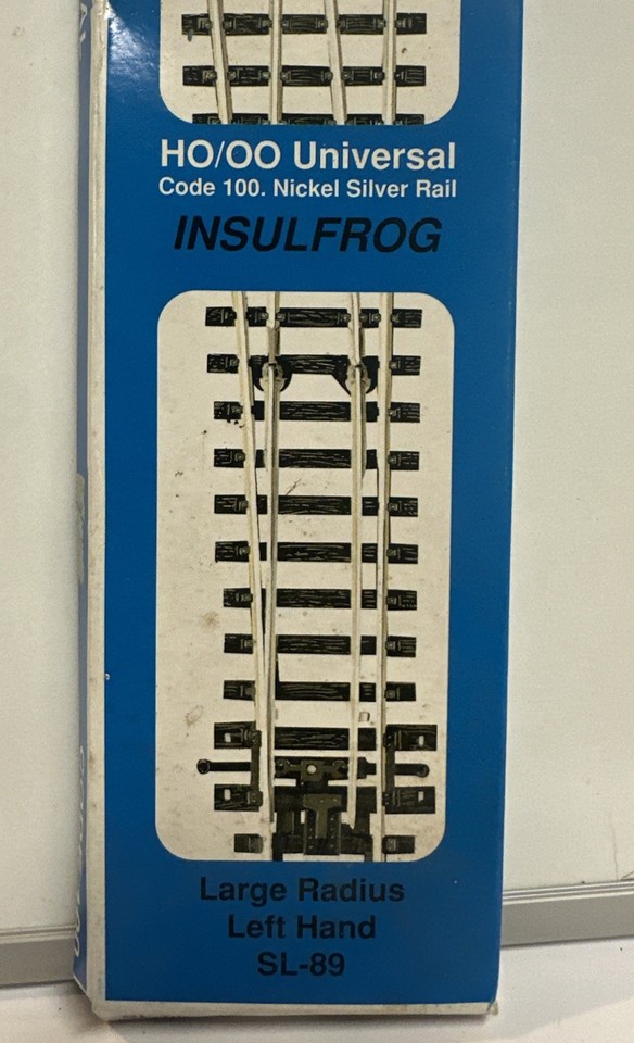 Peco HO Scale Code 100 Insulfrog Large Radius Left Hand Turnout ...