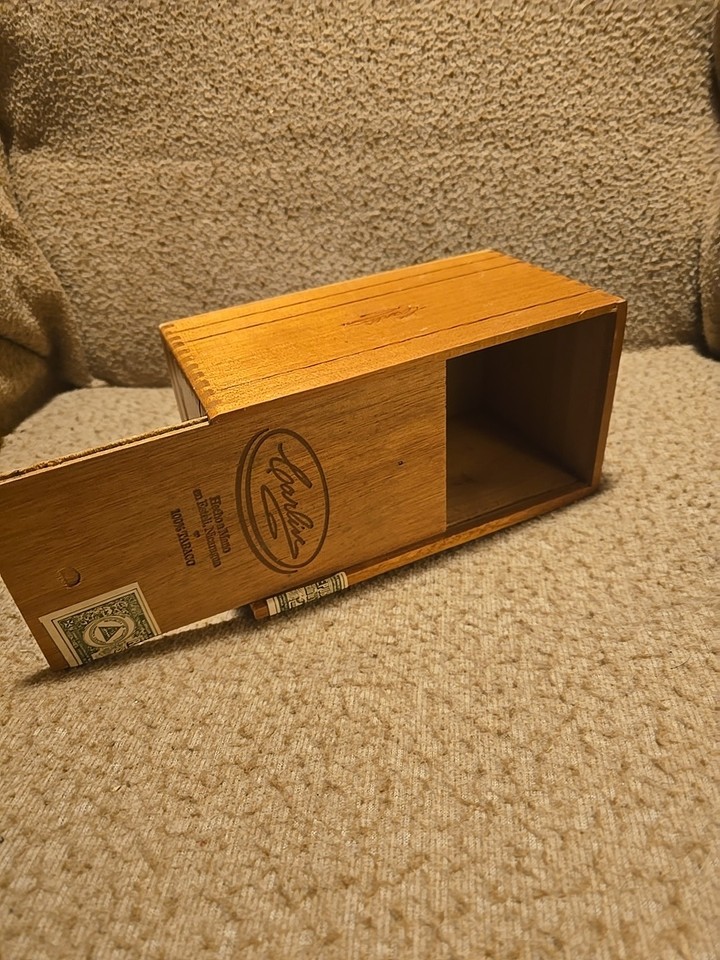 Carlisle Cigar Box Vintage Wood Cigar Box Made In USA Rare Find Empty ...