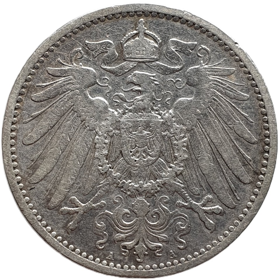 1 Mark Stück 1898 A Deutsches Reich Reichsadler alte Kaiserreich Silber ...