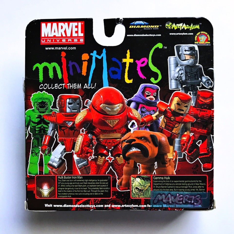 Marvel Minimates Hulkbuster Iron Man & Gamma Hulk Toys R Us Exclusive ...