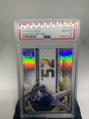 2023 Bowman Scouts Silver Top 100 Gavin Cross Kansas City Royals ...