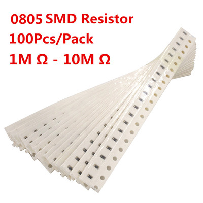 100Pcs 0805 SMD Resistor Resistors 1M - 10M Ohm Ω 1% High Quality ...