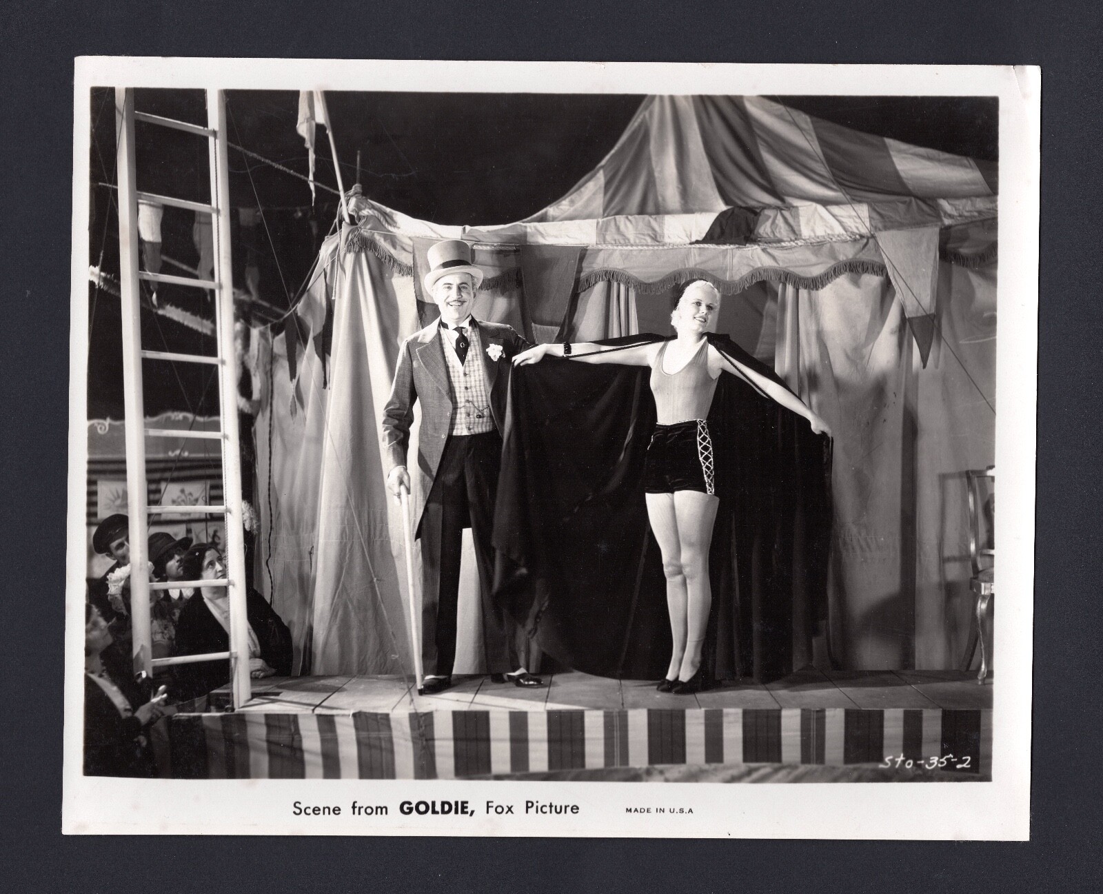 RARE C1931 ORIGINAL JEAN HARLOW WHIMSICAL CIRCUS SCENE GOLDIE FOX ...