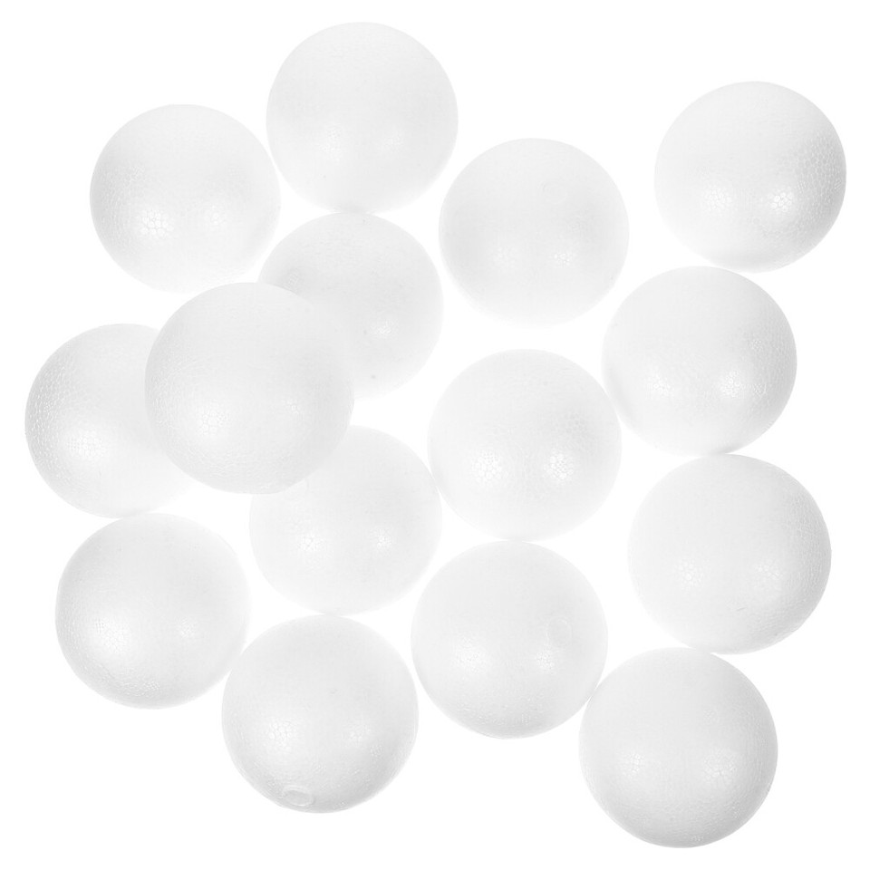 30 Pcs 8cm Modeling Craft Solid Polystyrene Round Spheres Wedding | eBay UK