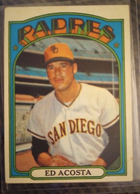 1972 Topps baseball Ed Acosta card #123 in vg-ex condition | eBay