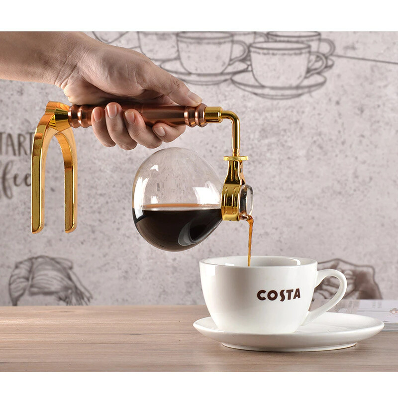Home Style Siphon coffee maker Tea Siphon pot vacuum coffeemaker glass ...