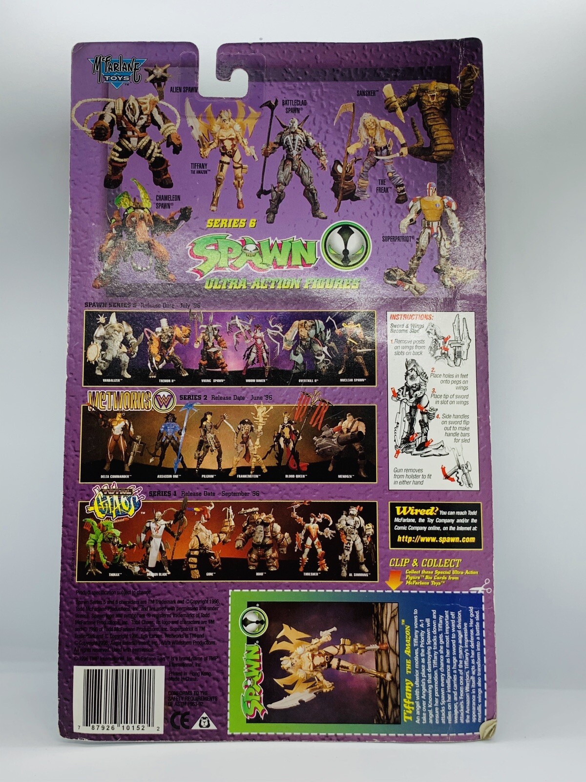1996 McFarlane Toys Spawn Tiffany The Amazon Series 6 Ultra-Action ...
