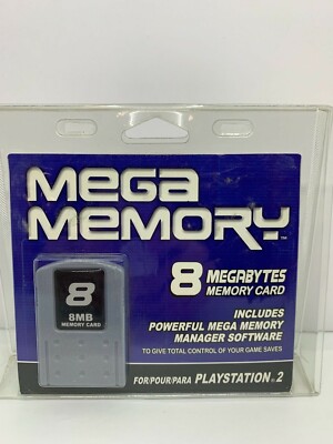 NEW SEALED MEGA MEMORY 8 MEGABYTES MEMORY CARD FOR PLAYSTATION 2 | eBay