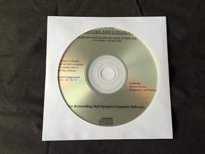 DELL Optiplex 320 - 740 - 745 - 745c XP Drivers CD DVD Disc | eBay