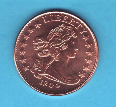 1804 DRAPED BUST DOLLAR 1 oz. Copper Round coin POST-C | eBay