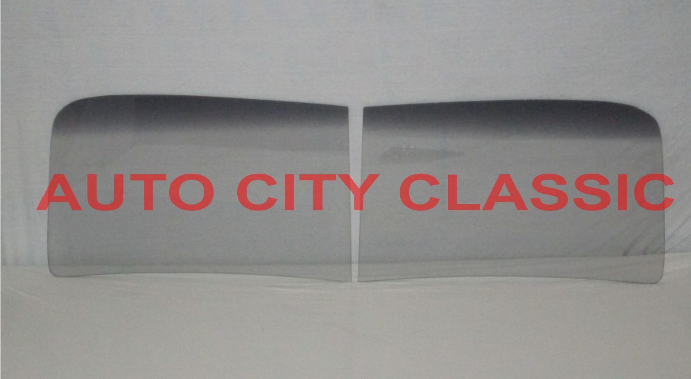 Windshield Glass 2 Pc Smoke Grey Shade Band Ford Pickup & Coupe 1937 ...