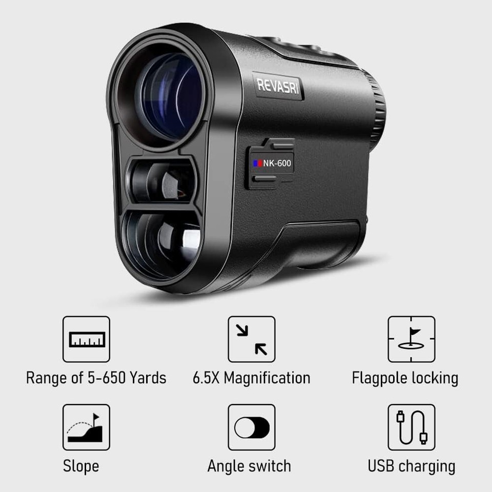 Golf Rangefinder with rechargeable battery, Slope and Pin Lock ...