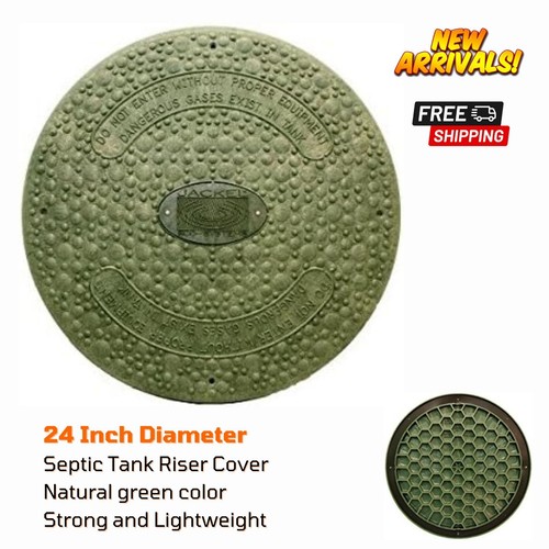 24" Diameter Heavy Duty Septic Tank Riser Cover/Lid Non-Slip Surface ...