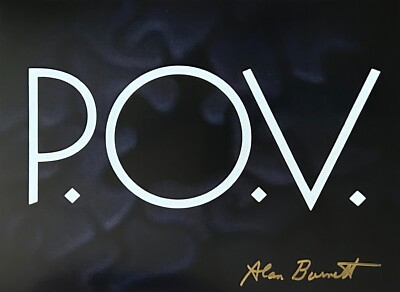 ALAN BURNETT rare P.O.V. art print SIGNED TITLE CARD Batman BTAS Last ...