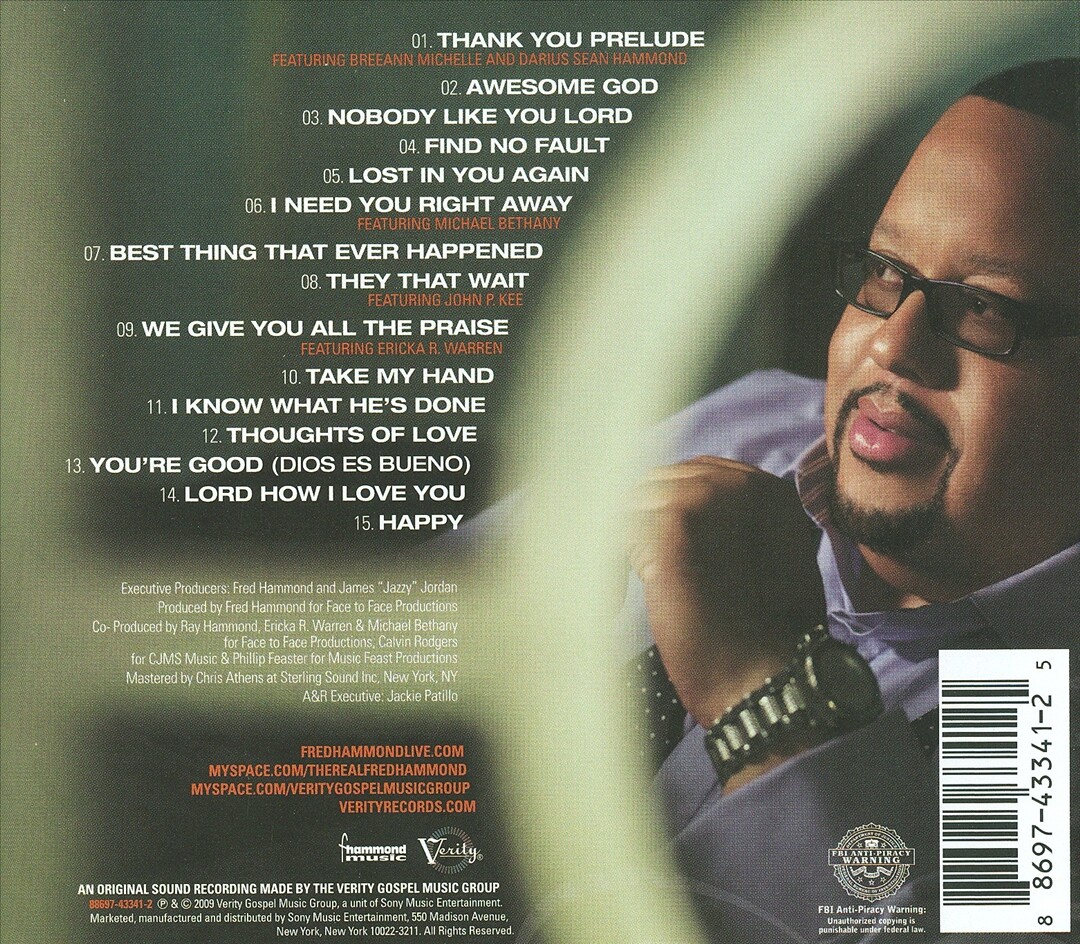 FRED HAMMOND LOVE UNSTOPPABLE NEW CD 886974334125| eBay