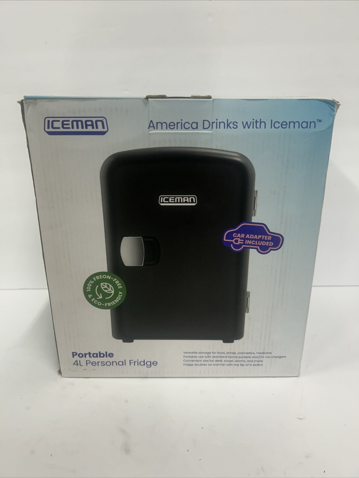 Chefman - Iceman Portable Mirrored Personal Fridge 4L Mini Refrigerator ...