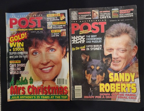 Aussie Post 2 x Australasian Post Magazines 1996 Julie Anthony Sandy ...