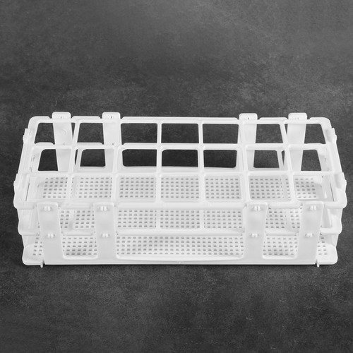 Plastic Test Tube Rack for 30mm Tube, 21 Well, White,Detachable (21 ...