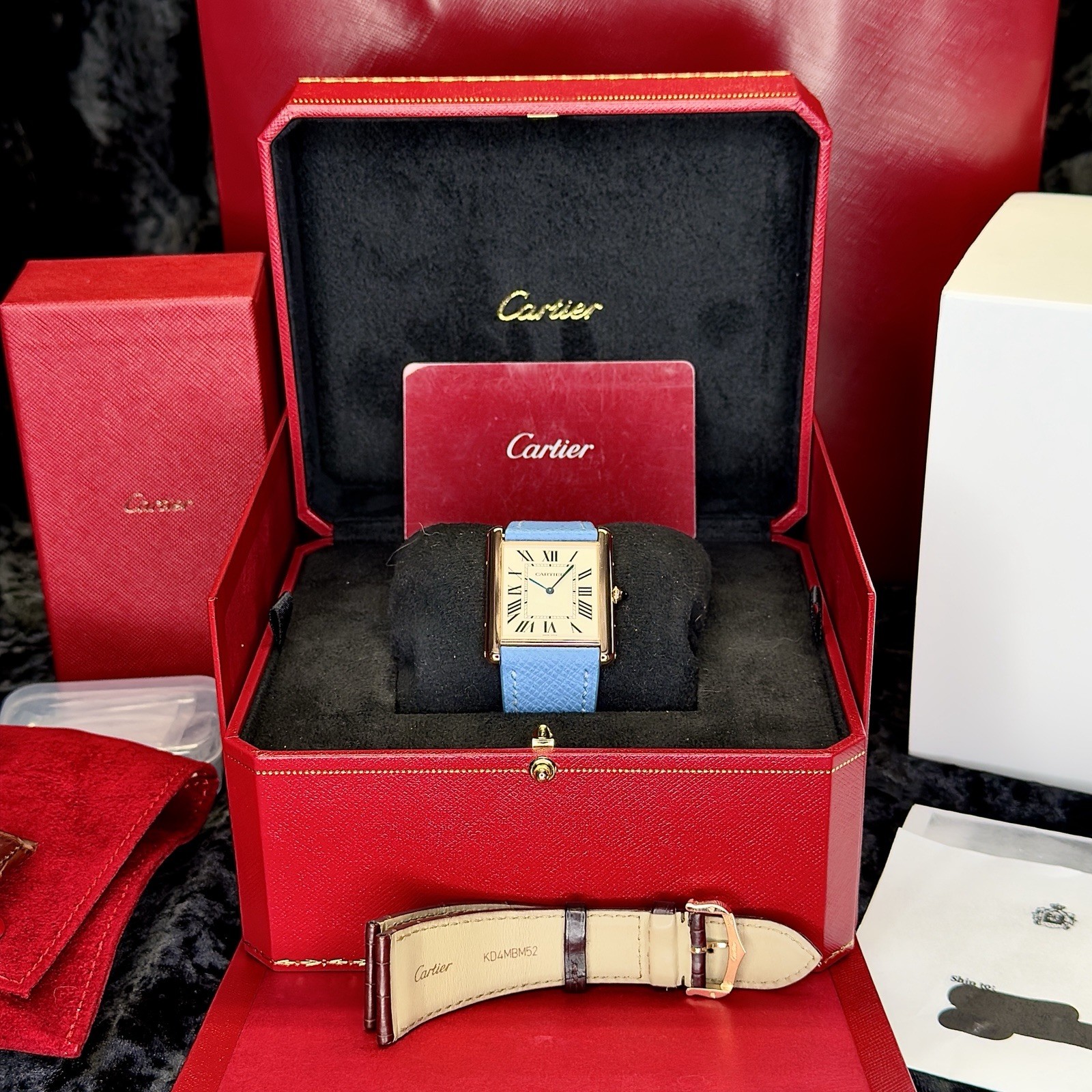 Cartier Tank Louis Cartier - W1560017 Full Complete Set 7612456786679| eBay