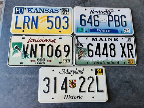 LOT OF 50 COMPLETE SET OF ALL UNITED STATES LICENSE PLATES——CHECK IT ...