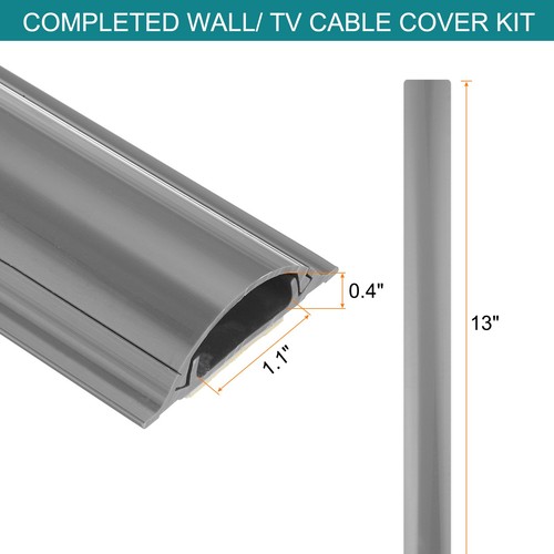 2pcs Cord Cover Floor 13inx2inx0.55in Floor Wire Hider Cable Protector ...