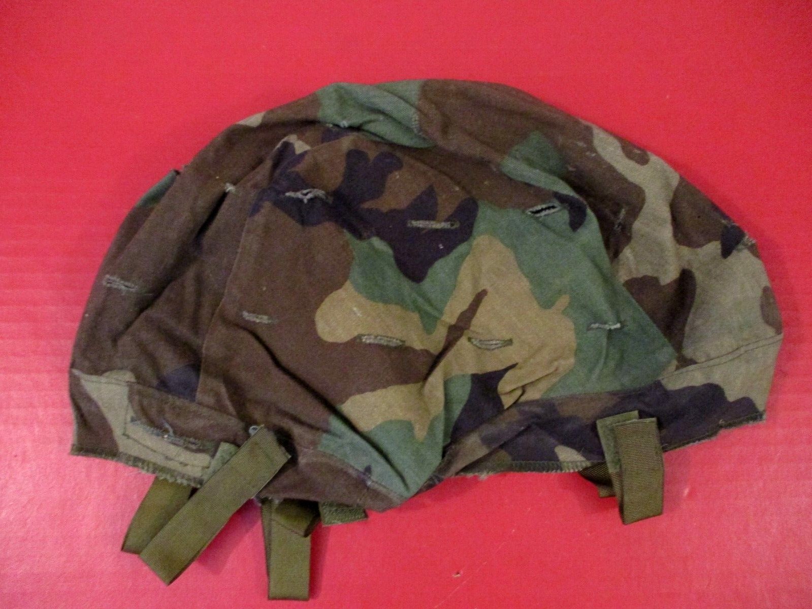 US Army/USMC PASGT Helmet Cover Woodland Camouflage Pattern Med/Lg Size ...