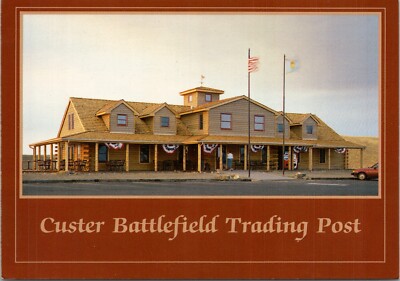 6x4" Postcard Custer Battlefield Trading Post & Cafe - Crow Agency ...