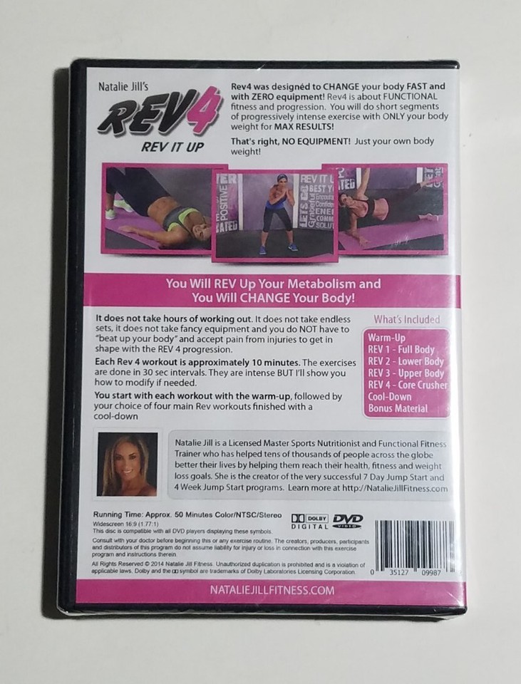 Natalie Jill's Rev 4 - Rev It Up DVD NTSC (2014) -- NEW! SEALED!! | eBay