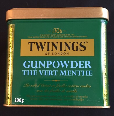 Twinings Gunpowder Green Tea With Mint Loose Tea 200g Tin Supplied Free ...