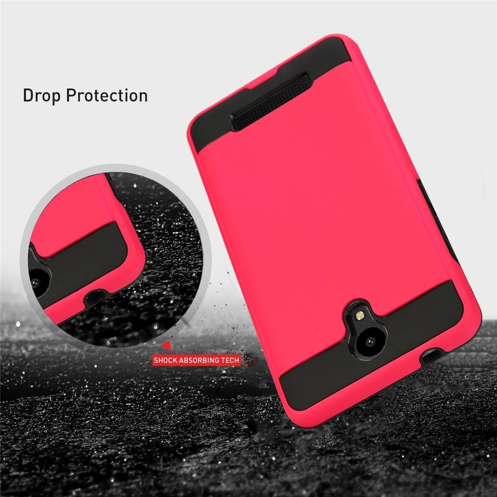 For BLU Studio G2 G 2 S010Q Rugged Hybrid Matte Tough + Soft Gel Case ...