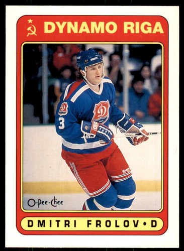 1990-91 O-Pee-Chee Dmitri Frolov . Dinamo Riga #523 | eBay