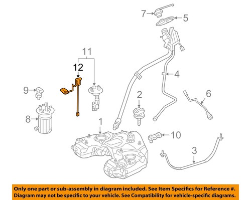 MERCEDES OEM 12-19 GL350 Fuel System Components-Level Sensor Right ...
