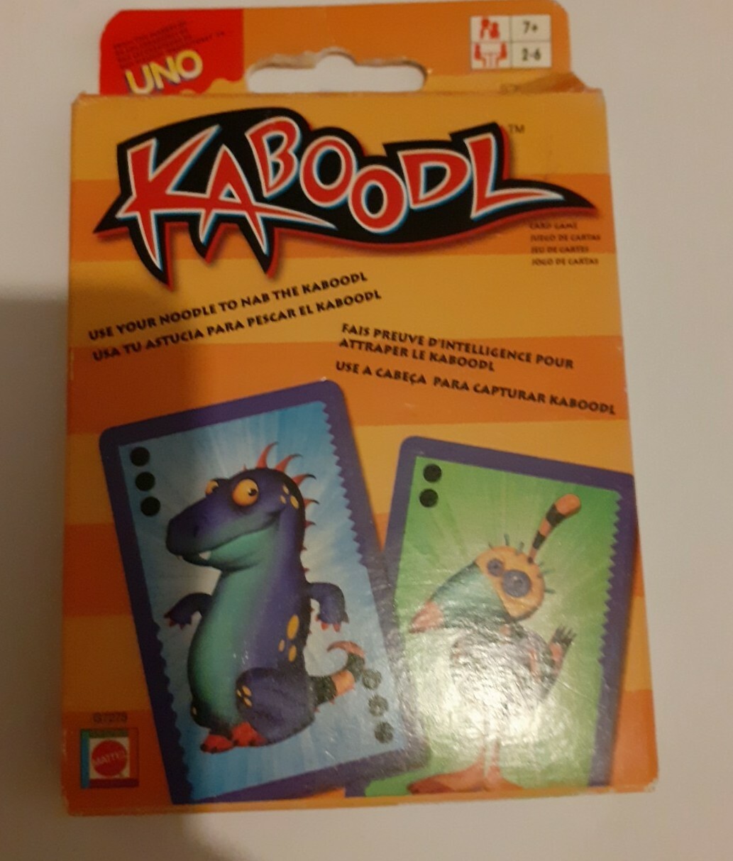 Kaboodl Card Game Mattel Toys Ages 7 2-6 Players 103 cards Family Fun ...