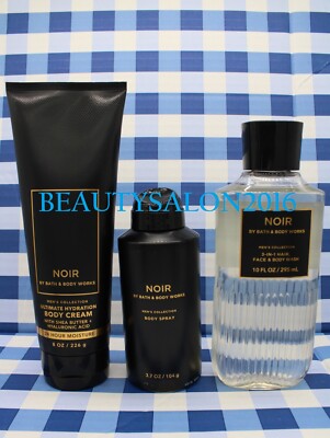 Bath and Body Works NOIR - Body Wash, Body Cream, Body Spray Set | eBay