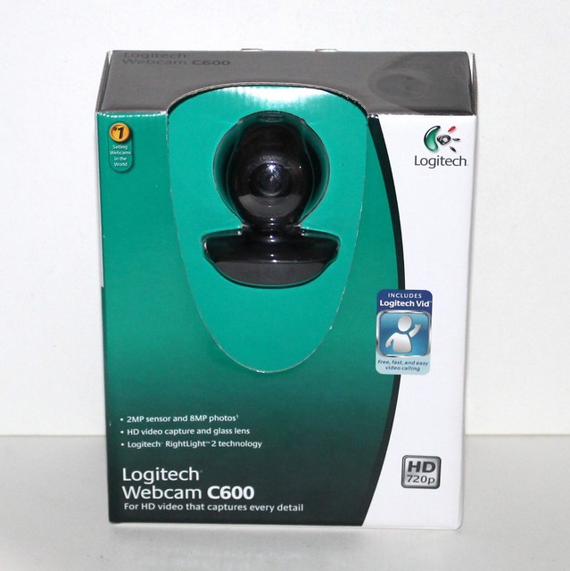 Logitech Webcam C600 HD Video Capture 2mp Sensor 8mp Photos for sale ...
