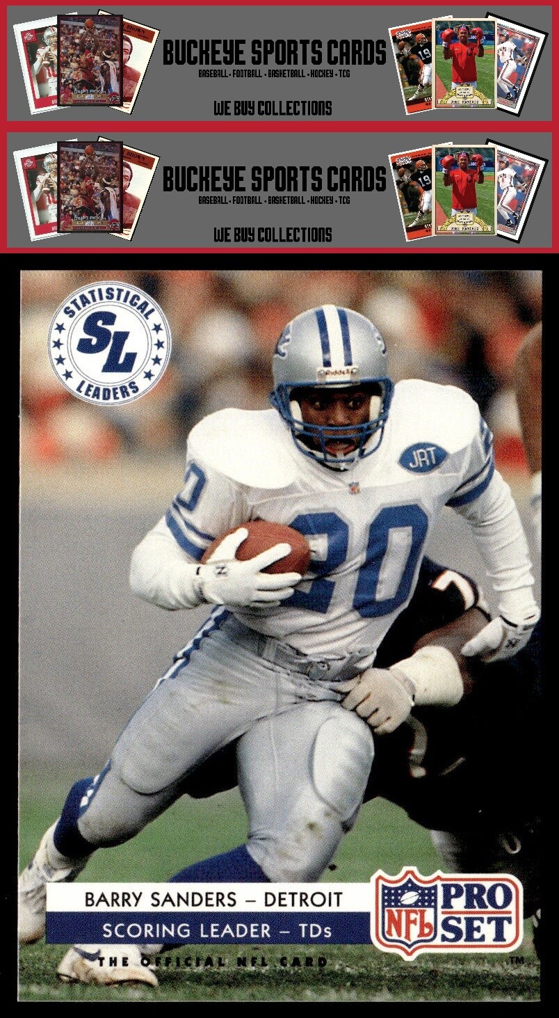 1992 Pro Set #13 Barry Sanders Scoring Leader Detroit Lions | eBay