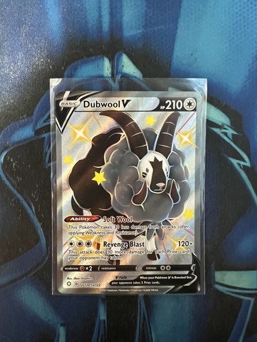 Ultra Rare Shiny Dubwool V SV120/SV122 Shining Fates - Pokemon TCG - NM ...
