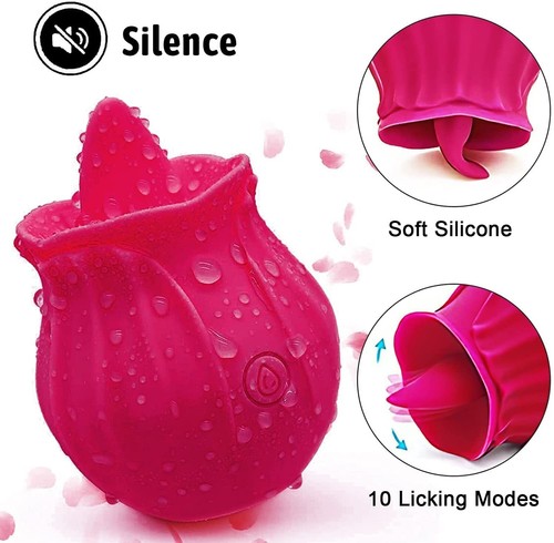 Flower Licking Vibrator Clit Sucker Dildo Women G-Spot Massager Sex Toy ...