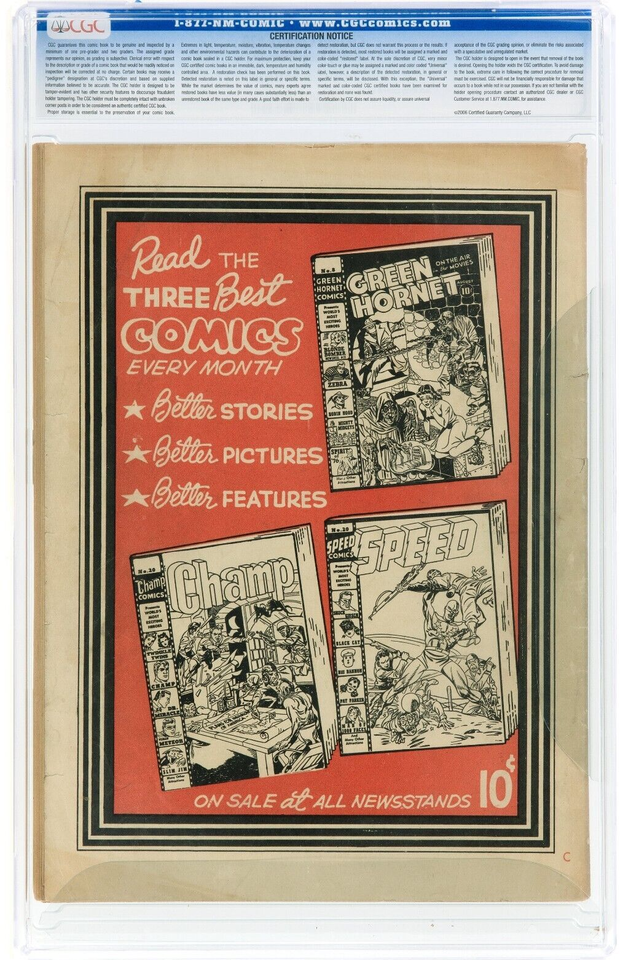 CHAMP COMICS #20 CGC GOOD+ 2.5 (HARVEY 1942) JACK KIRBY COVER AND ART! SCARCE! | eBay