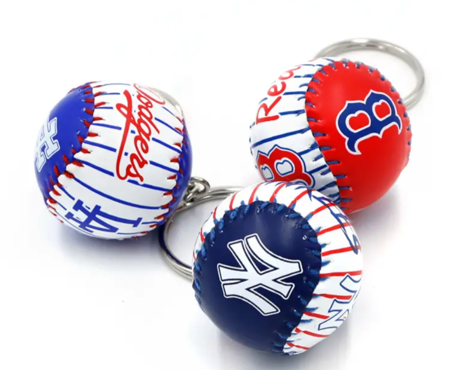 MLB leather baseball keychain - 6 Teams | eBay