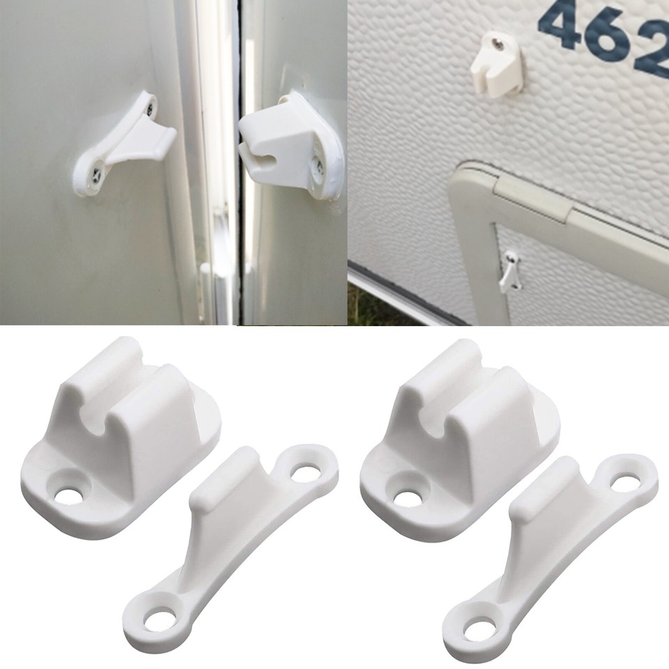 2Pcs Caravan Camper Trailer Motorhome Boat Door Retainer Clip Catch ...